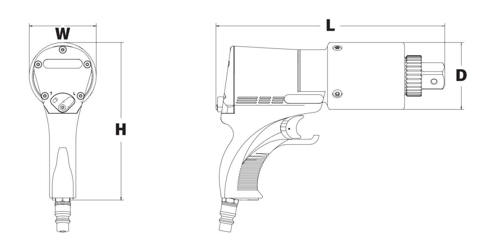 HYTORC jGun Single Speed - Pneumatic Torque Wrenches - Haitor