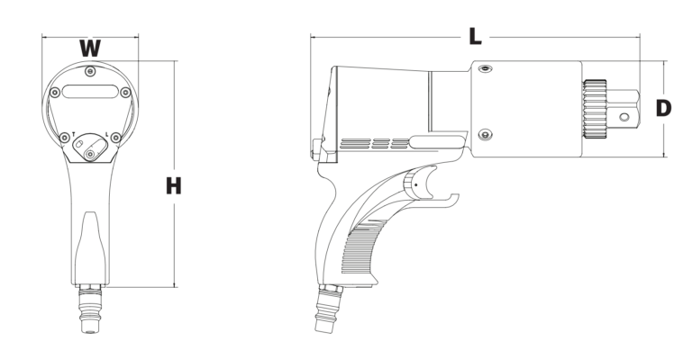 HYTORC jGun Single Speed - Pneumatic Torque Wrenches - Haitor